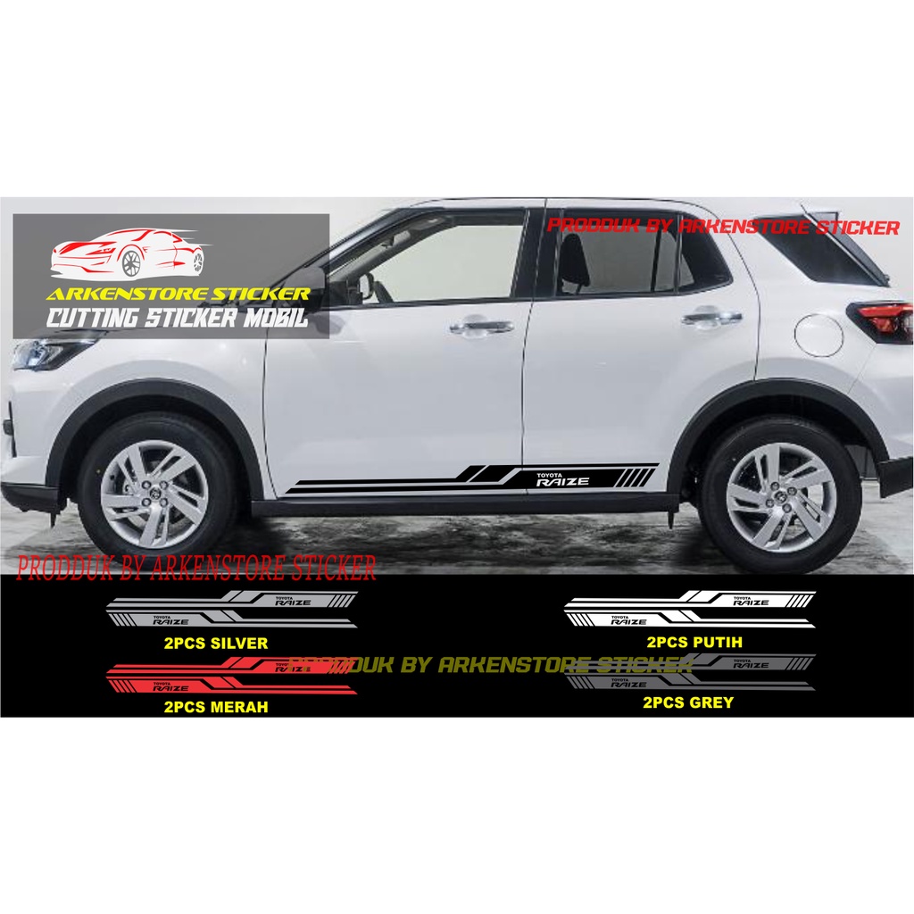 Jual stiker sticker mobil raize cutting sticker mobil toyota raize ...