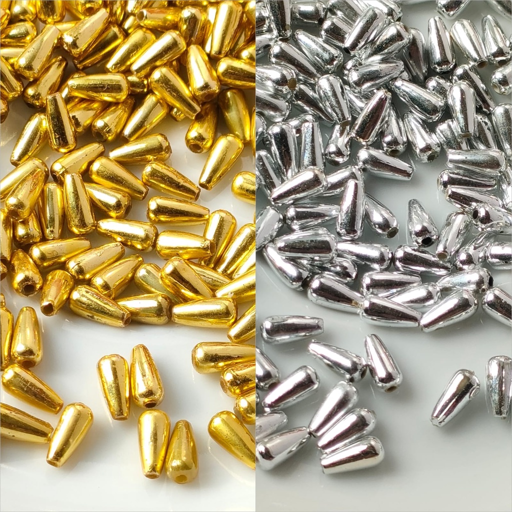 Jual mutiara tetes padi manik manik mote jahit mutiara beads metalik ...