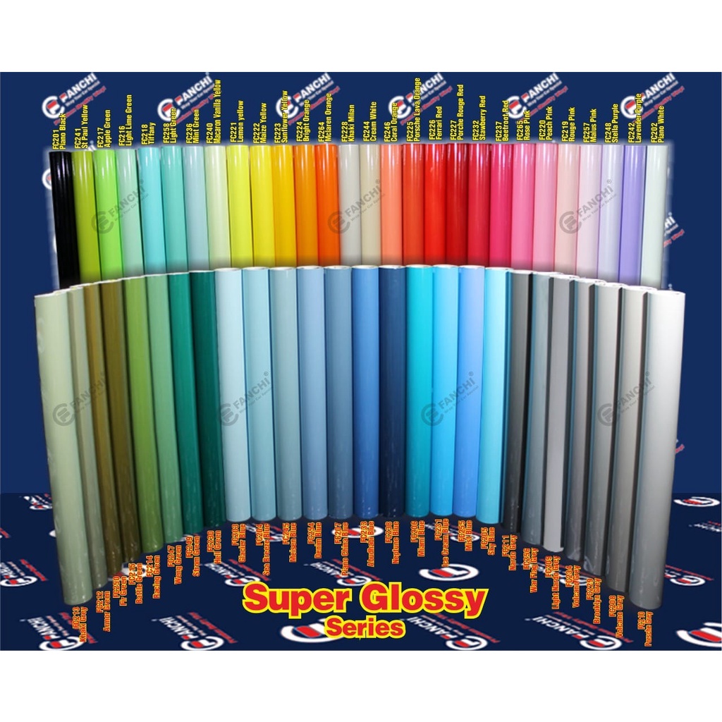 Jual Sticker Super Glossy Fanchi 152cm (rol) | Shopee Indonesia