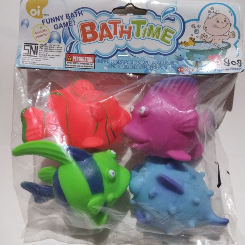 Jual Mainan ikan mandi isi 4/mainan saat mandi | Shopee Indonesia