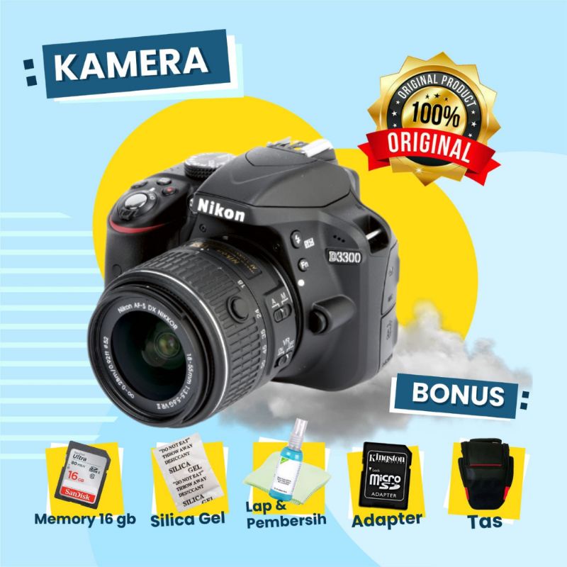 Jual NIKON D3300 Kit Second BERGARANSI - Kamera Nikon Siap Pakai Lebih Bagus daripada Nikon ...