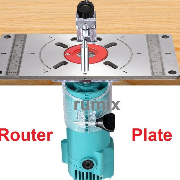 Jual Keren abis Router Plate Plat Table Meja Router Meja Trimmer Insert ...