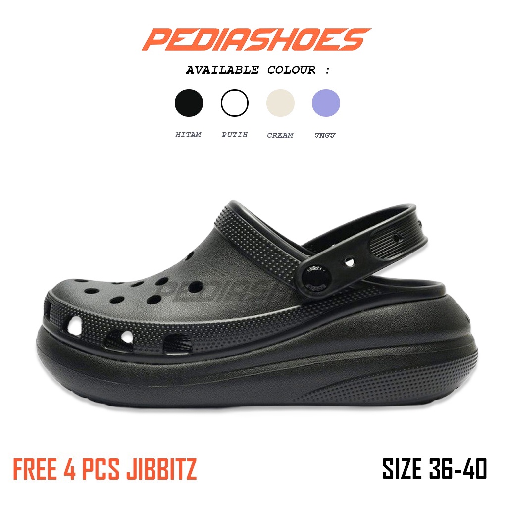 Jual Crocs Classic Crush Clog/Sandal Crocs Wanita/Sandal Tinggi Wanita | Shopee Indonesia