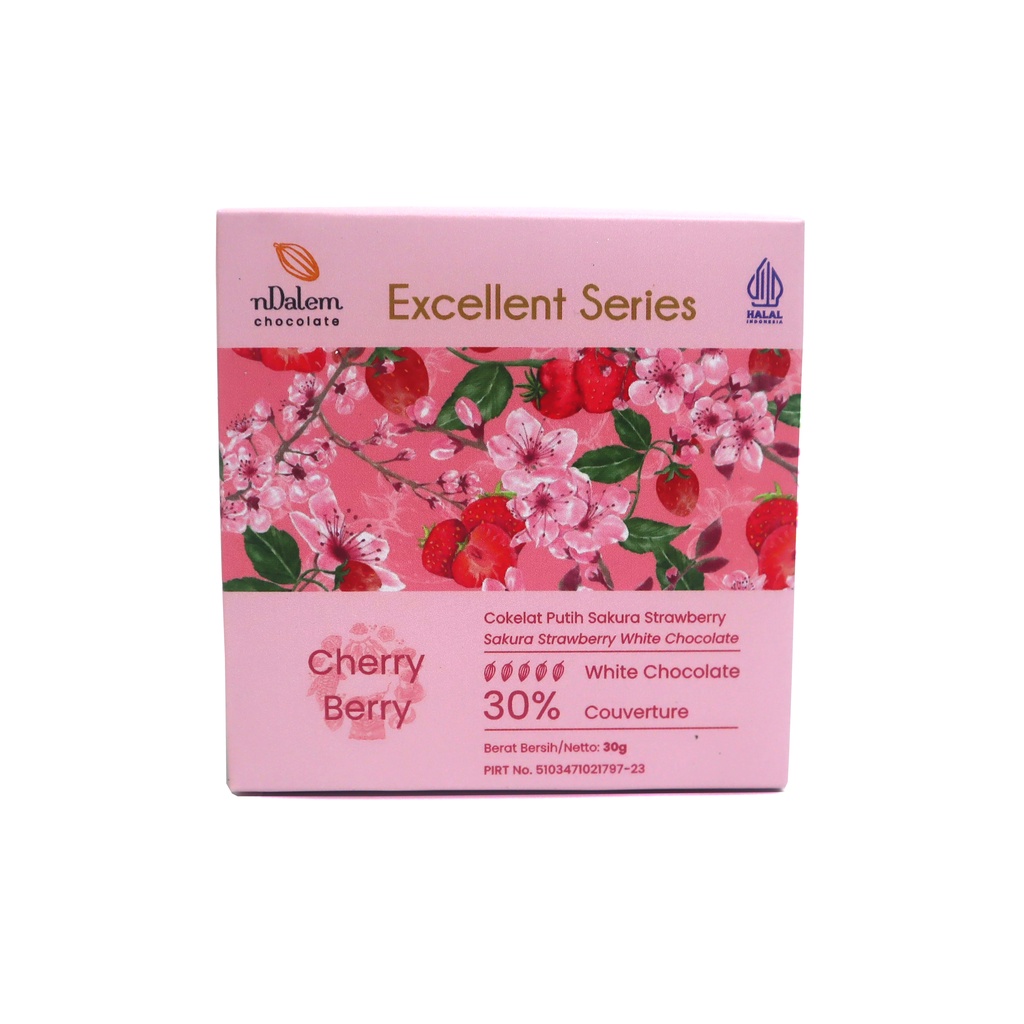 Jual Cokelat nDalem White Chocolate Cherry Blossom Strawberry | Coklat ...