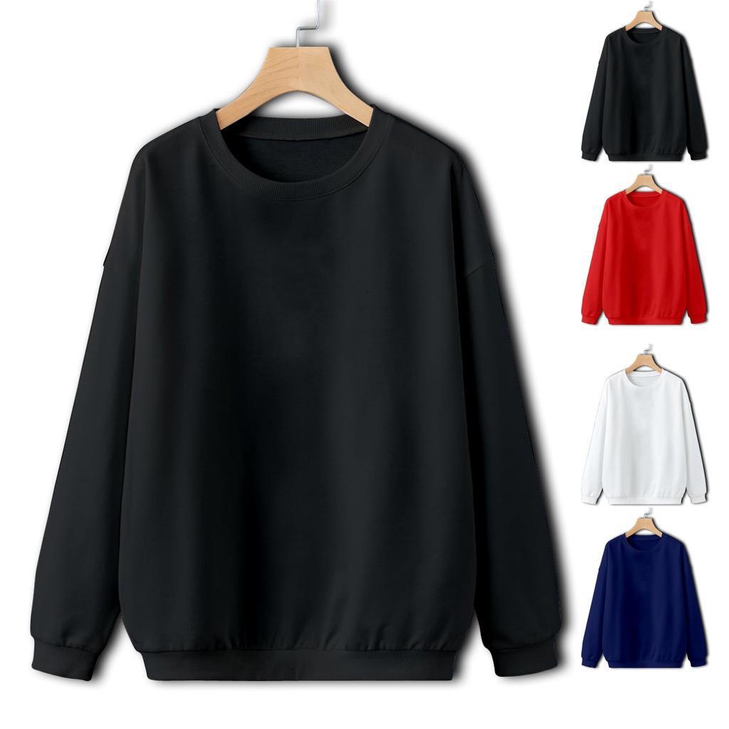 Jual Noveli wear - Sweater crewneck polos basic sweatshirt murah bahan ... Jual Noveli wear - Sweater crewneck polos basic sweatshirt murah bahan ...