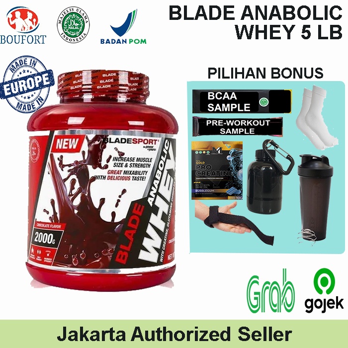 Jual BLADE ANABOLIC WHEY 5 LB LBS Whey Protein Concentrate Isolate Made ...