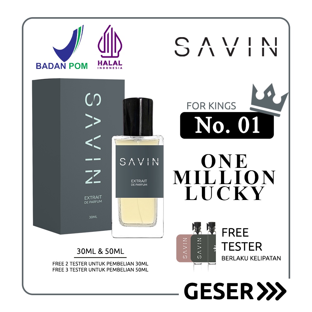 Jual SAVIN PARFUM No. 01 - One Million Lucky | Shopee Indonesia