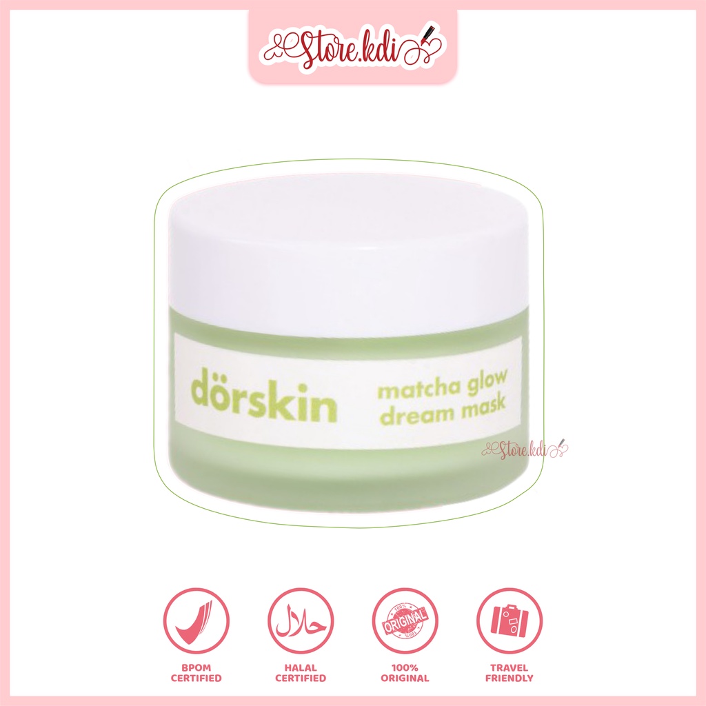 Jual DORSKIN Matcha Glow Dream Sleeping Mask Brightening Masker ...