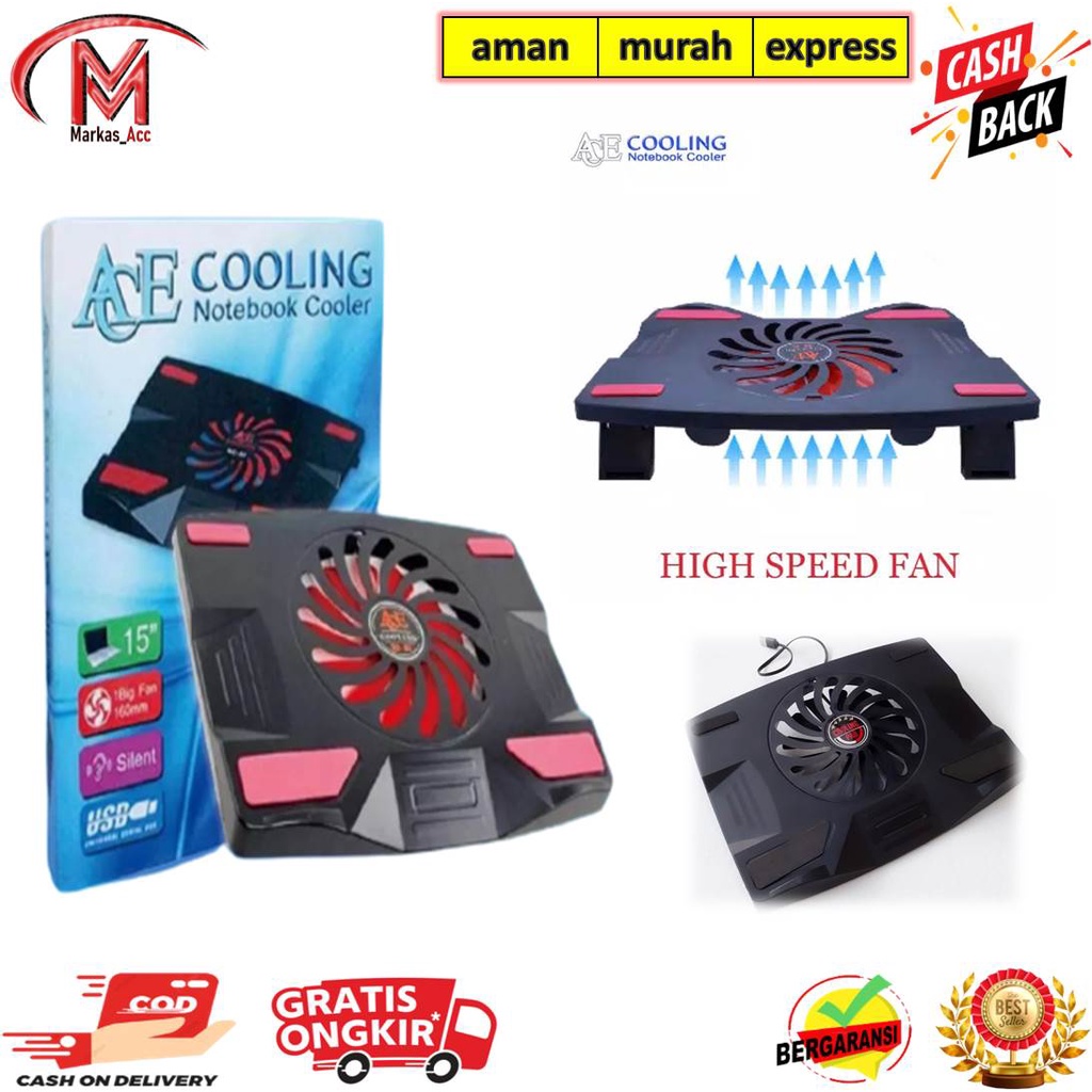 Jual Kipas Angin Laptop - Cooling Pad Cooler Pad Fan - Model Nyala ...