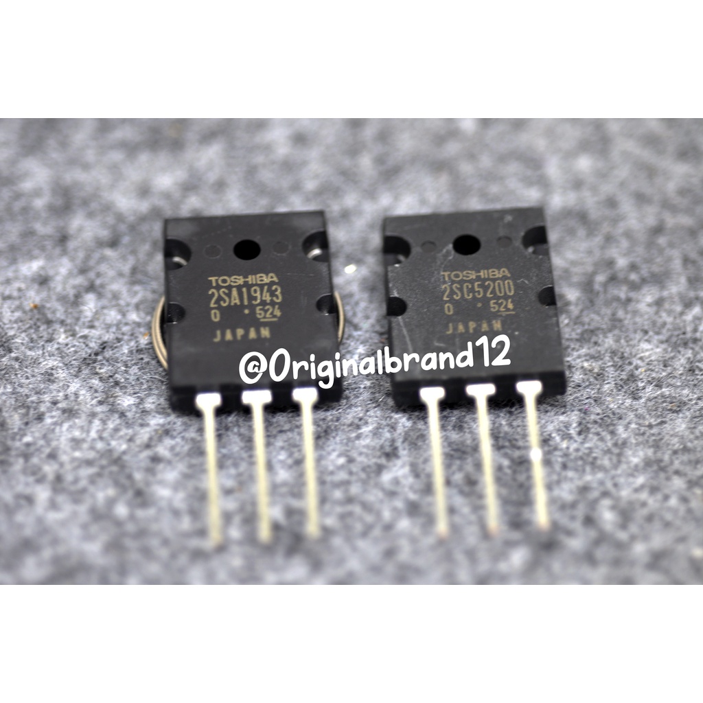 Jual Transistor TOSHIBA 2SA1943 2SC5200 Seri Lot 524 JAPAN TOSHIBA Asli 2 SA 1943 2 SC 5200 ...