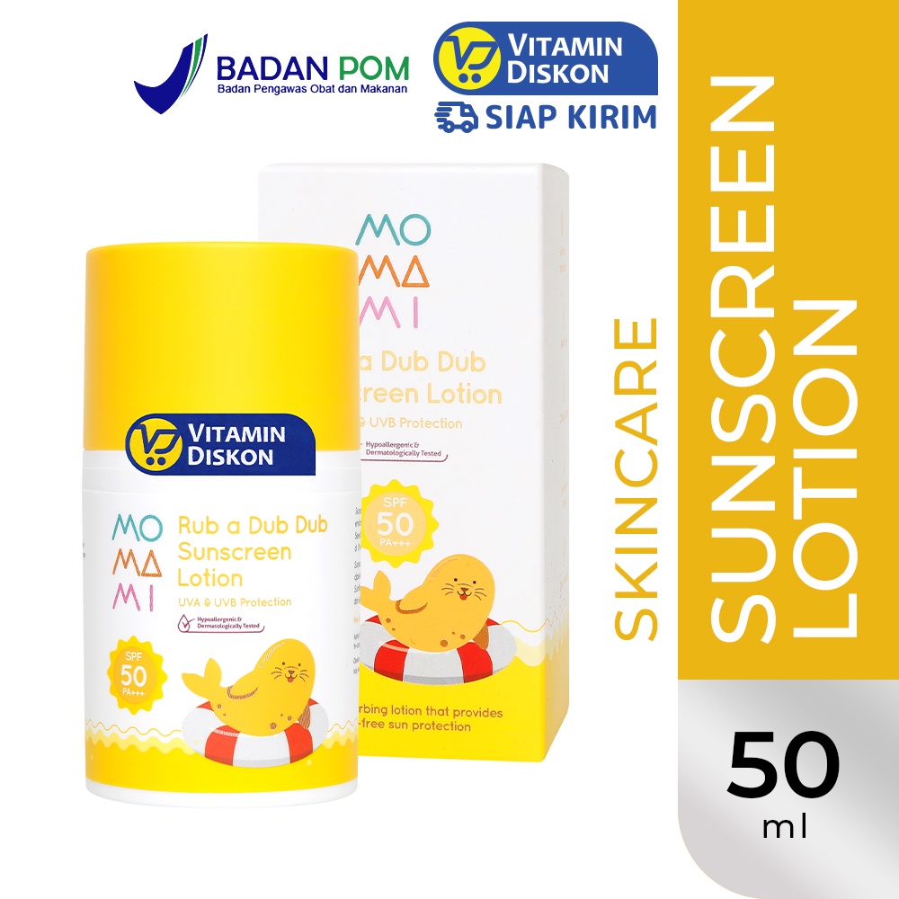 Jual MOMAMI RUB A DUB DUB SUNSCREEN LOTION 50ML | Sunscreen Bayi SPF 50 ...