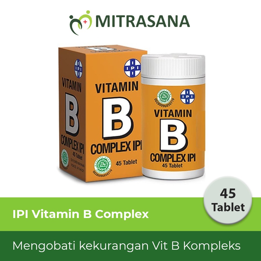 Jual IPI VITAMIN B COMPLEX 45 TAB/BTL | Shopee Indonesia
