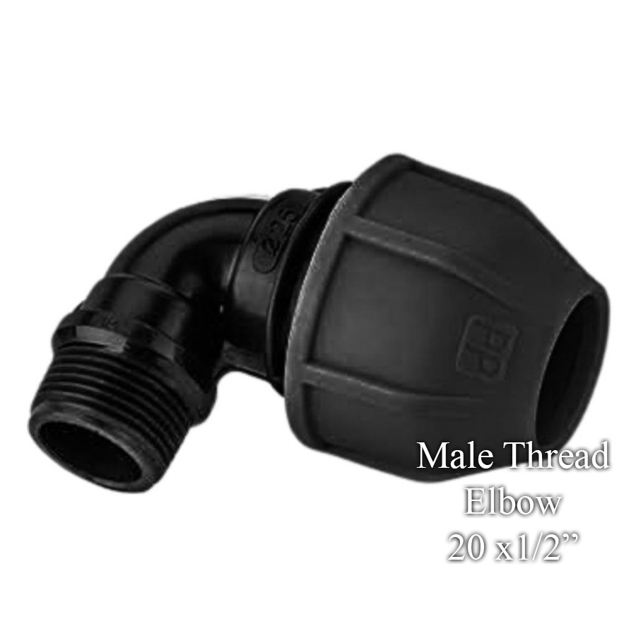 Jual Fitting HDPE Male Thread elbow / Knee Drat Luar - 20mm x 1/2 ...
