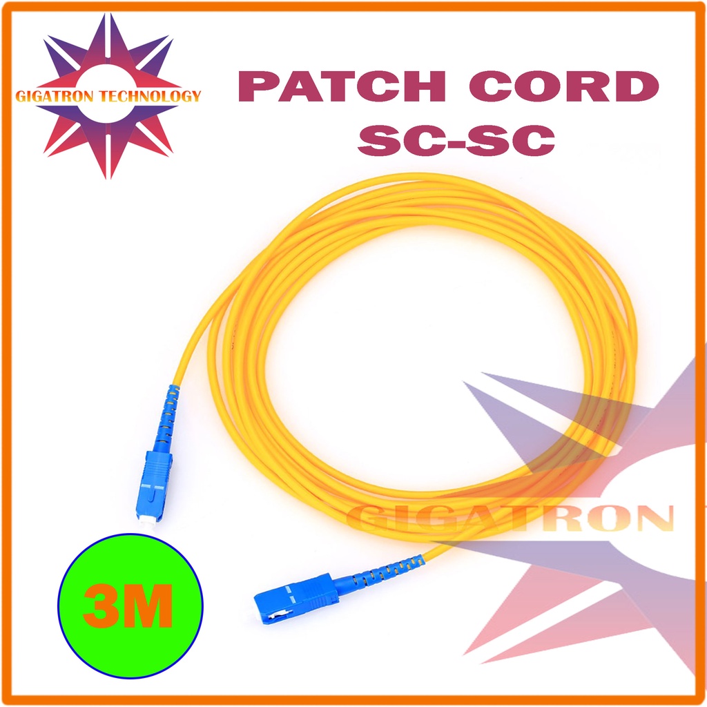 Jual Patchcord SC UPC Kabel Fiber Optik Single Core Mode 3M / Patch ...