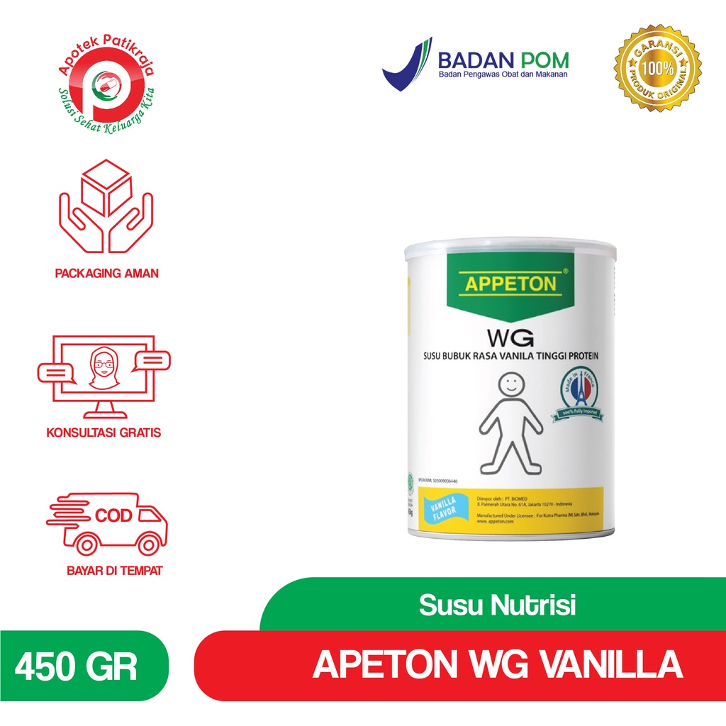 Jual APPETON WG APPETON WEIGH GAIN ADULT DEWASA SUSU TINGGI PROTEIN ...