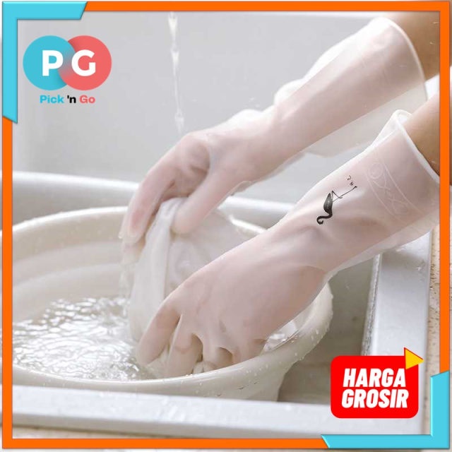 Jual VTMANMNS Sarung Tangan Karet Cuci Piring Cleaning Gloves - ST001 ...