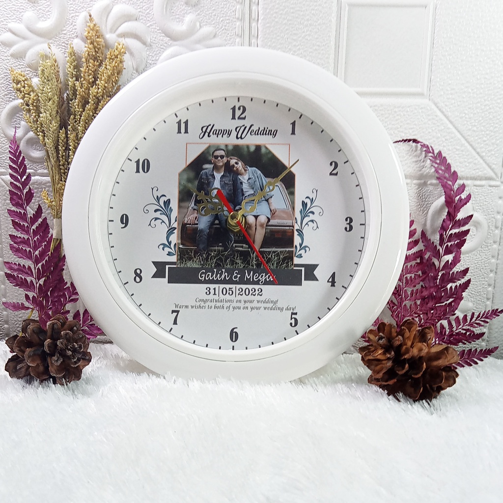 Jual souvenir pernikahan,souvenir jam dinding custom,souvenir ...