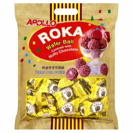 Jual Snack Roka Wafer Cokelat Choco Ball Refill 70pcs 420gr Snack ...