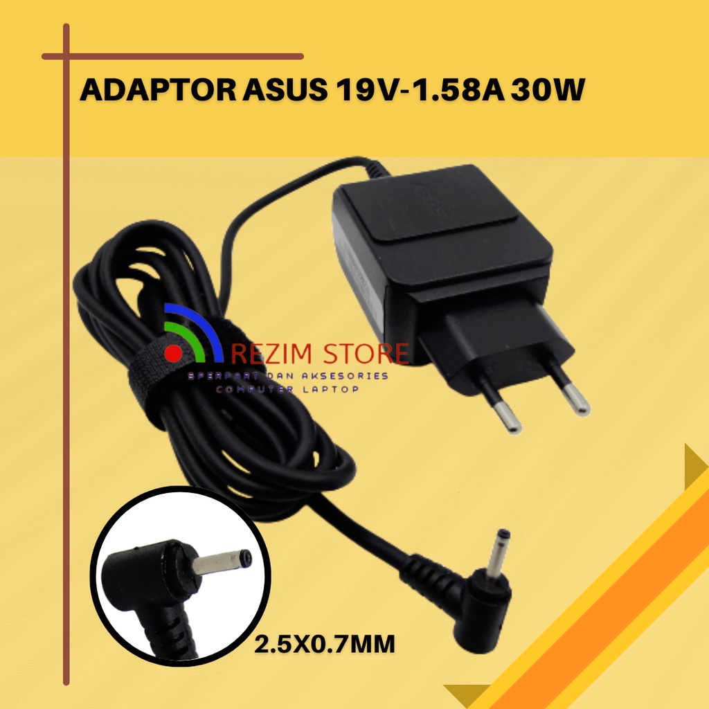Jual AC Adaptor Charger Laptop Notebook ASUS Eee PC Series 19V 1.58A 2 ...