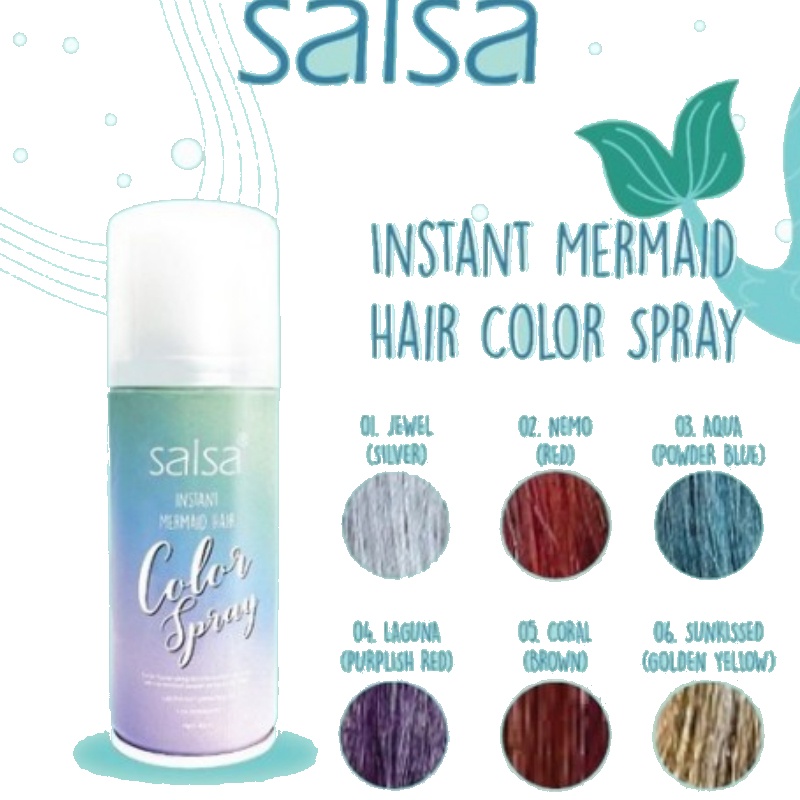 Jual SALSA Instant Mermaid Hair Color Spray 80 ml | Shopee Indonesia
