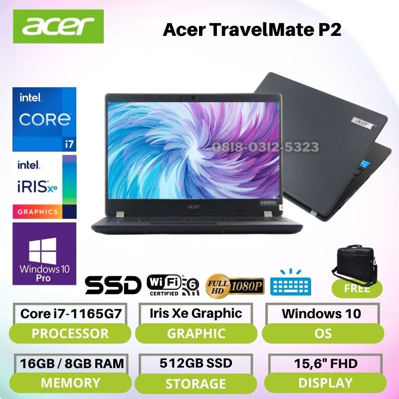 Jual LAPTOP BARU ACER TRAVELMATE 75MV CORE I7 GEN 11 - RAM 16GB - SSD ...