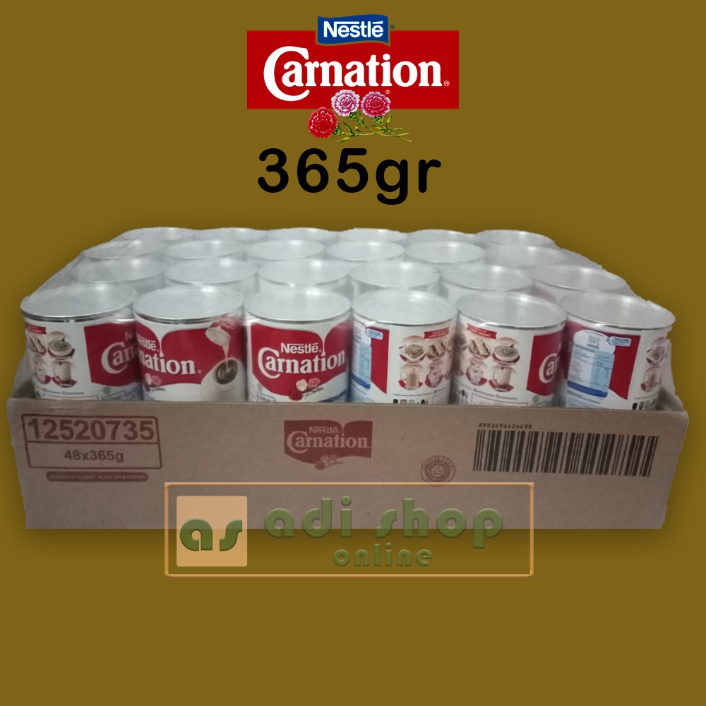 Jual NESTLE CARNATION 365g 1 DUS ISI 48 | KRIMER KENTAL MANIS NESTLE CARNATION | Shopee Indonesia