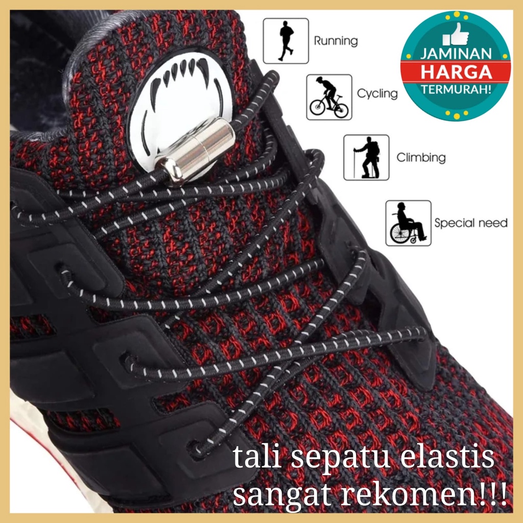 Jual TALI SEPATU ELASTIS SUPER PREMIUM SHOE LACES TALI SEPATU INOVATIF ...