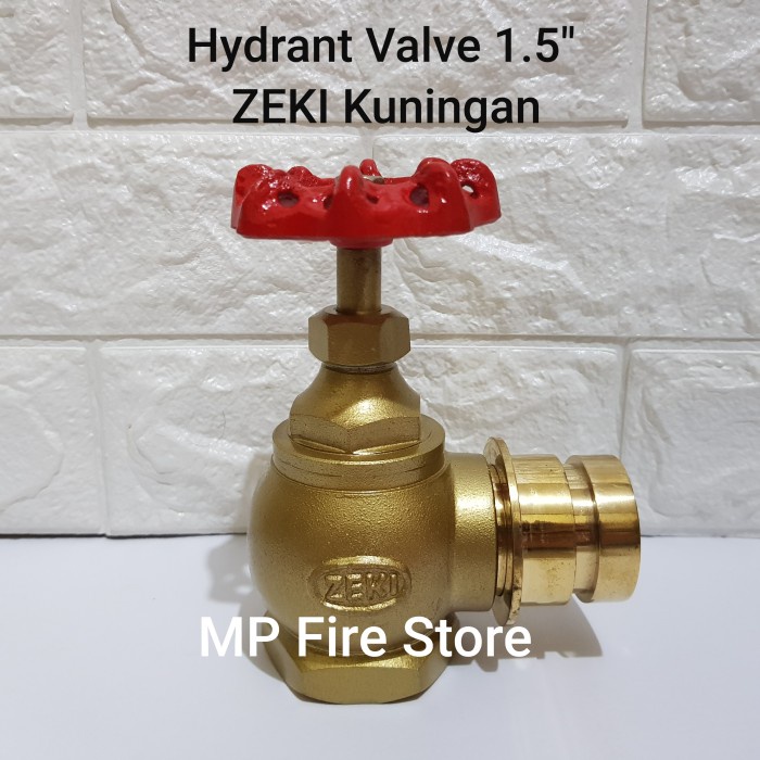 Jual Terlaris Apar Hydrant Valve Machino Pemadam Zeki 1.5 Inch Kuningan ...