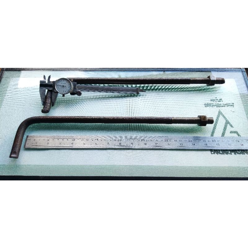 Jual Baut Angkur L 1/2x40cm (12mm x 40cm) + Mur Bahan Besi Betoneser ...