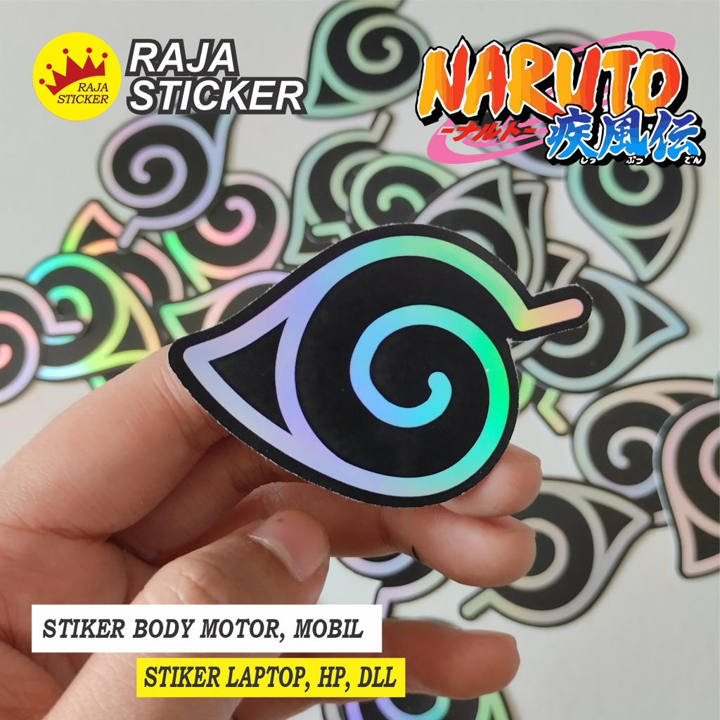 Jual Stiker sticker hologram anime - naruto - lambang desa konoha ...