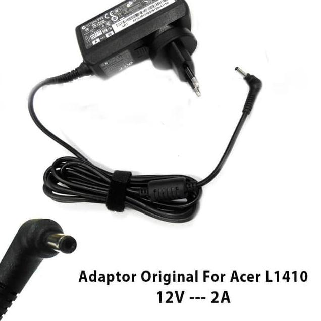 Jual ♪ Charger /Casan Laptop 12v 2a ACER ONE 14 L1410 - Acer 12Volt 2Ampere Original | Shopee ...