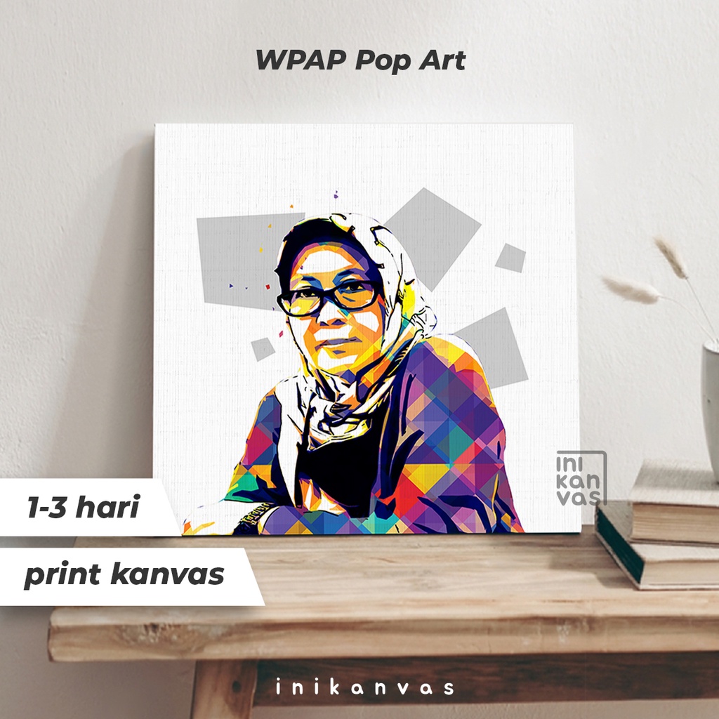 Jual WPAP POP ART KANVAS 30 x 30cm lukis gambar foto wajah - Hadiah Wisuda | Shopee Indonesia