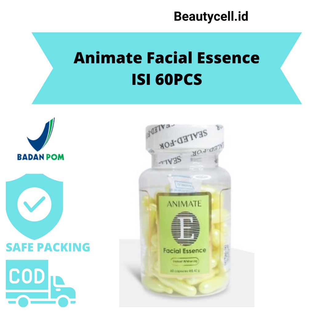 Jual READY STOK‼️BPOM Ori Animate Facial Essence | Face Essence Animate isi 60 pcs BPOM | Serum ...