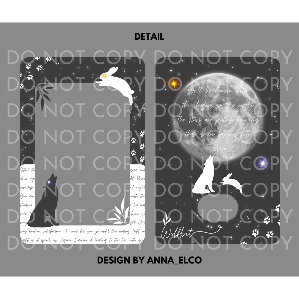 Jual [baca deskripsi] BLUR Cahol card holder akrilik acrylic wolfbit ...