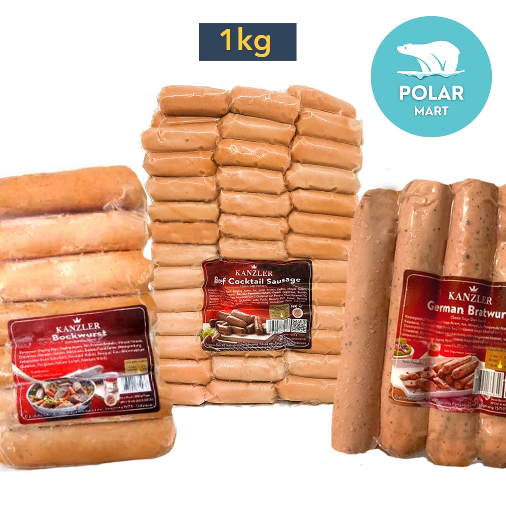 Jual Kanzler Sosis Variasi Beef Cocktail, Bockwurst, Cheese Cocktail ...