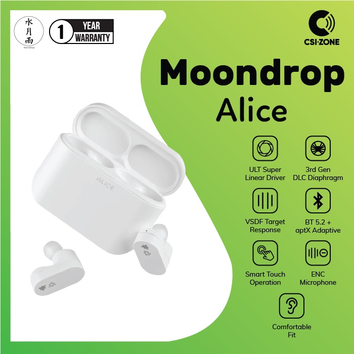 Jual Moondrop Alice ULT Dynamic Driver True Wireless / TWS Earphone ...