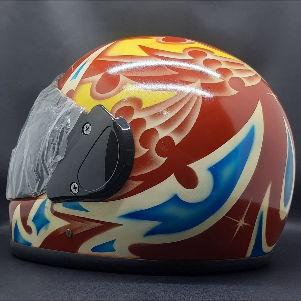 Jual Helm jadul retro kuno full face model thailand | Shopee Indonesia