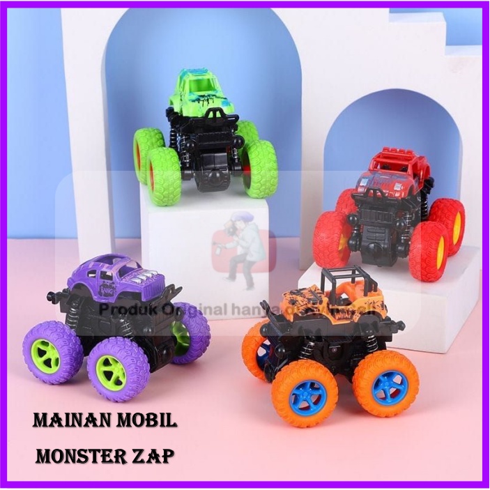 Jual Mobil Mainan Monster ZAP MobilL Jip Off Road 4 Drive Inertial ...
