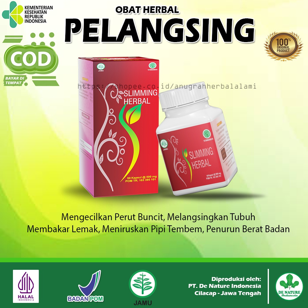 Jual Obat Pelangsing Kapsul Slimming Herbal Mengecilkan Perut Buncit ...