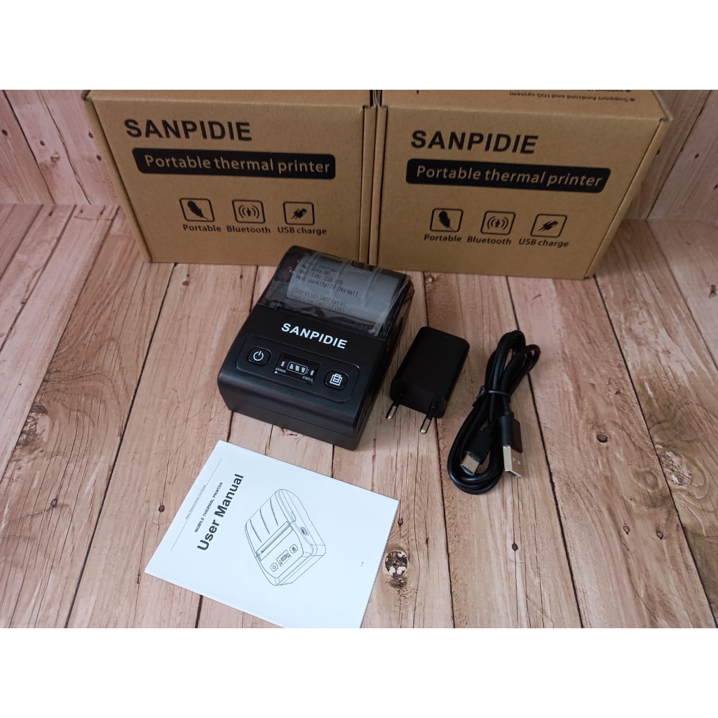 Jual Mobile Printer Bluetooth Mini Tipe 582 Printer Thermal Printer 58MM Cetak Resi Nota Struk ...