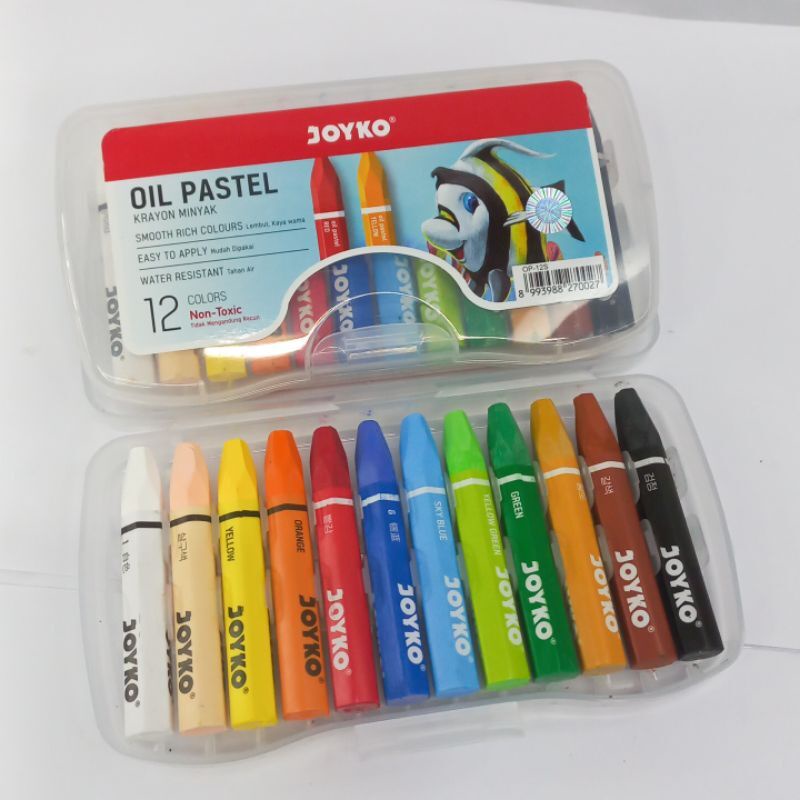 Jual Crayon Oil Pastel JOYKO 12 Warna | Shopee Indonesia