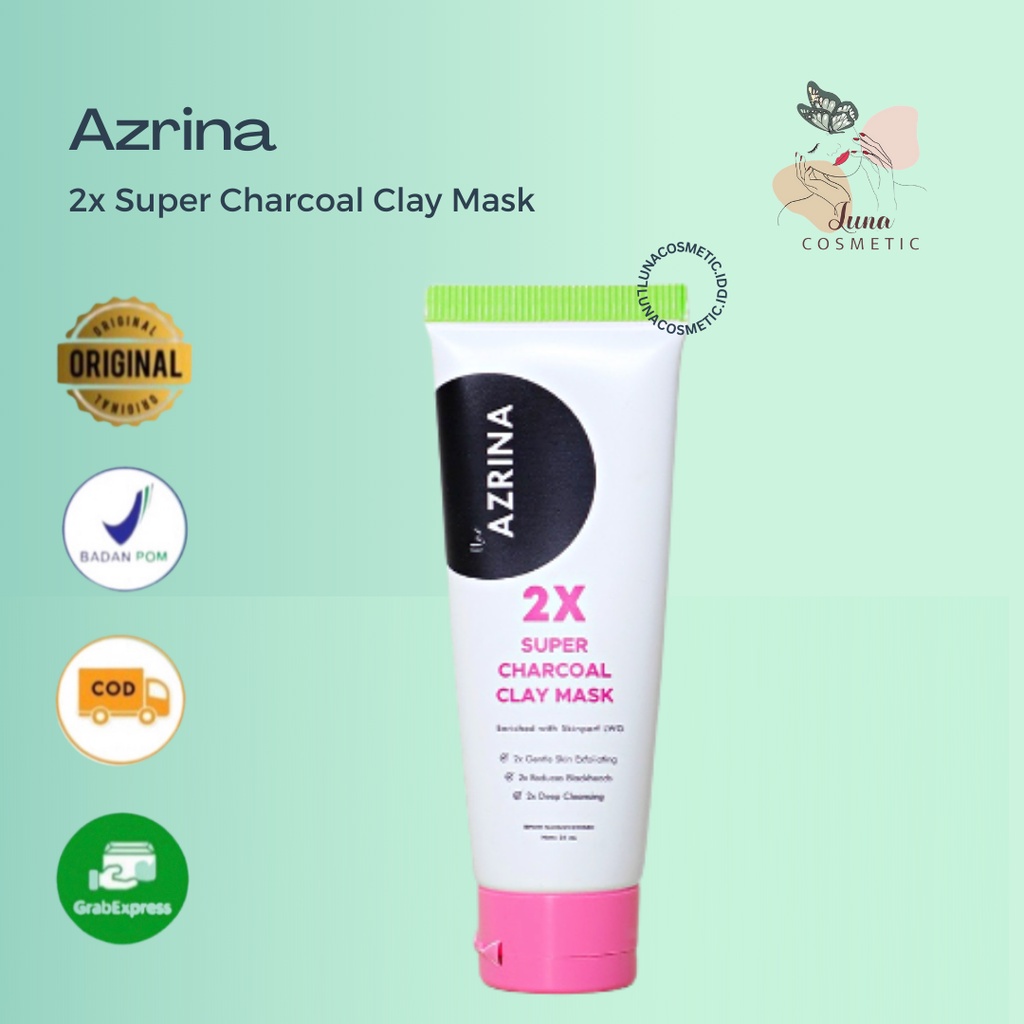 Jual Azrina 2x Super Charcoal Clay Mask - 25ML | Shopee Indonesia