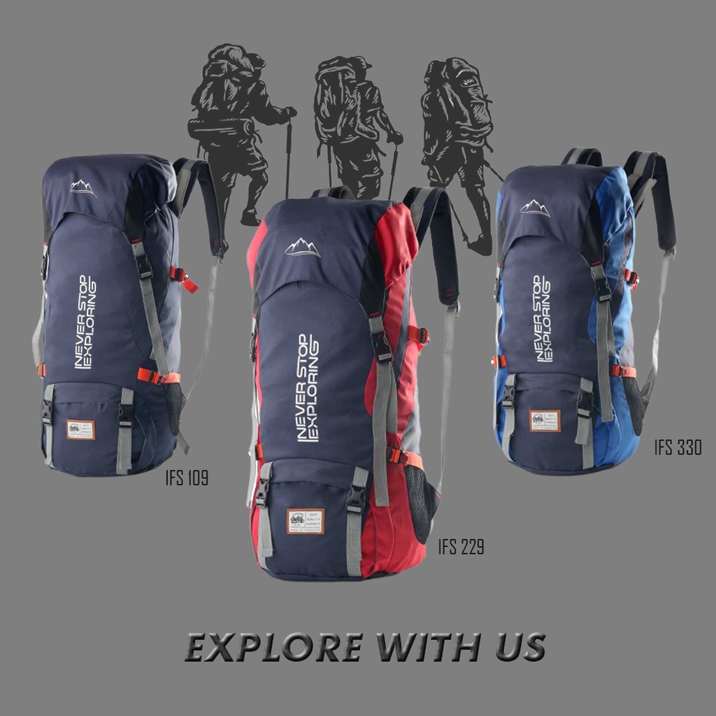 Jual Tas Ransel Carrier 80 Liter Pria Wanita Hiking Gunung Original ...