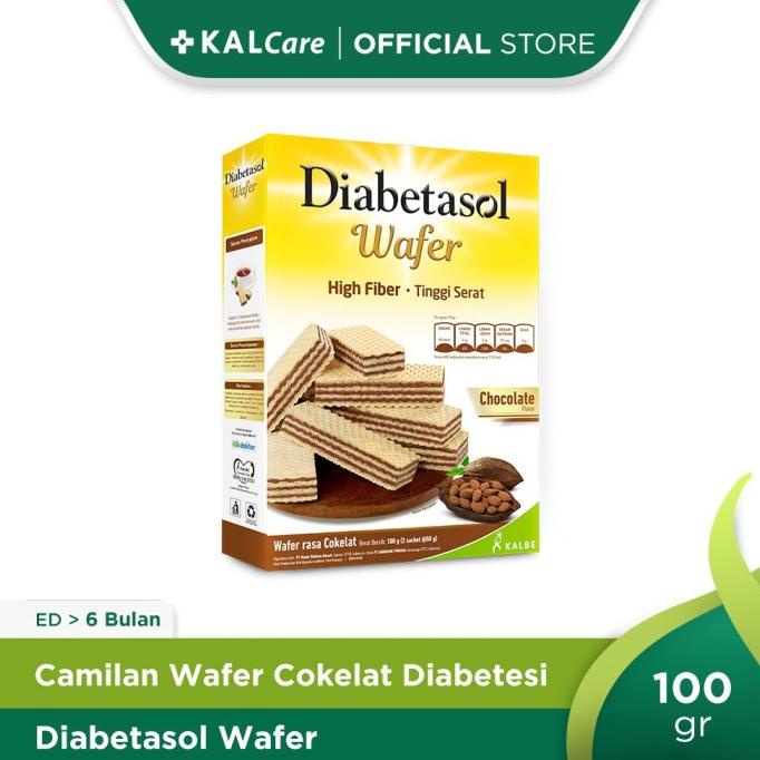 Jual *$*$*$*$] Diabetasol Wafer Chocolate 2x50 gr Coklat Snack Biskuit ...