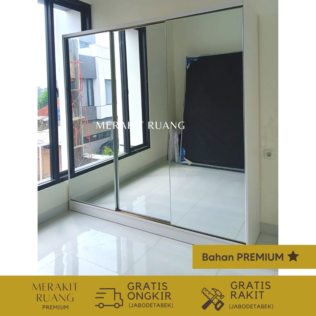 Jual Lemari Sliding Door 3 Pintu Mewah Premium | Shopee Indonesia