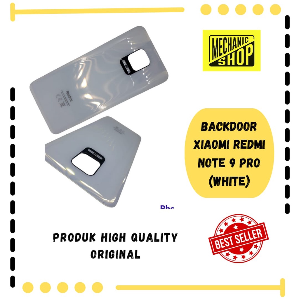 Jual BACKDOOR XIAOMI REDMI NOTE 9 PRO (WHITE) | Shopee Indonesia