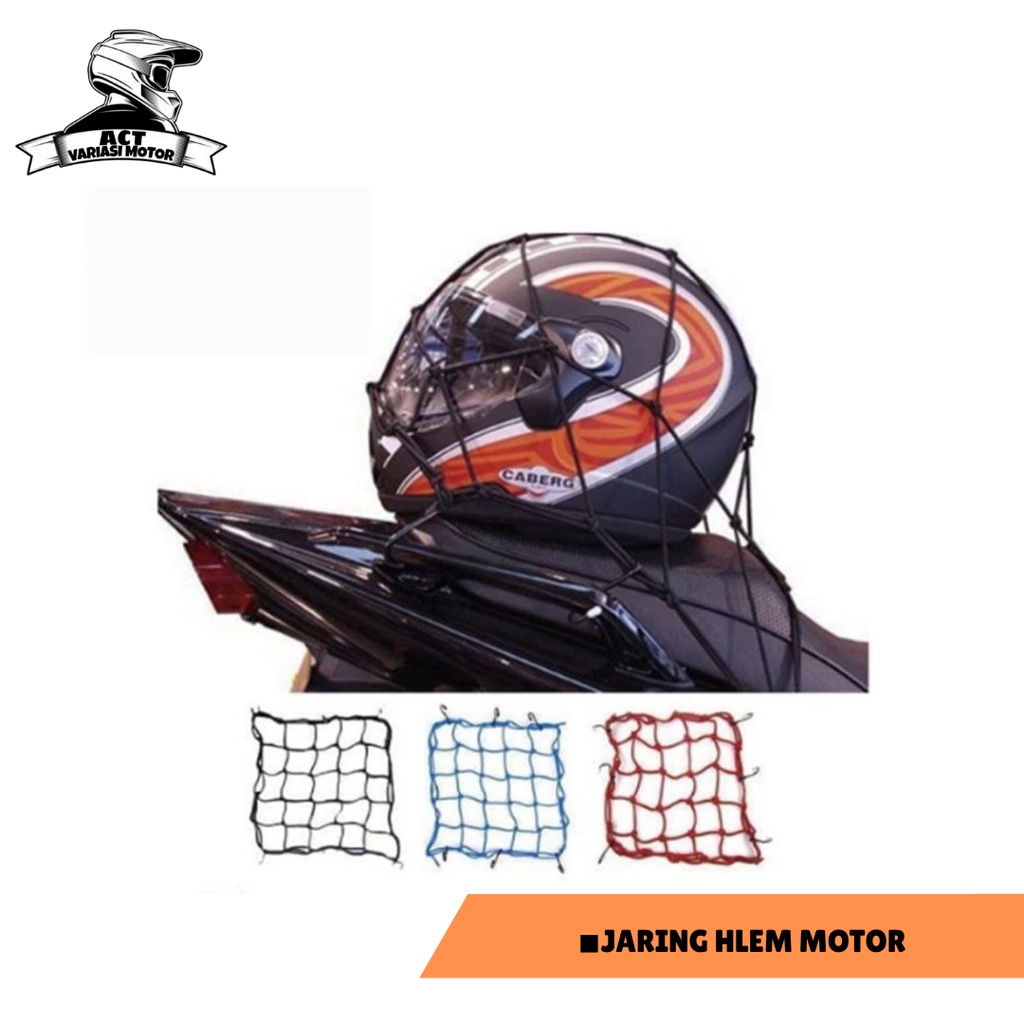 Jual Jaring Helm Motor Tebal dan Besar Jaring Barang Motor Multifungsi ...