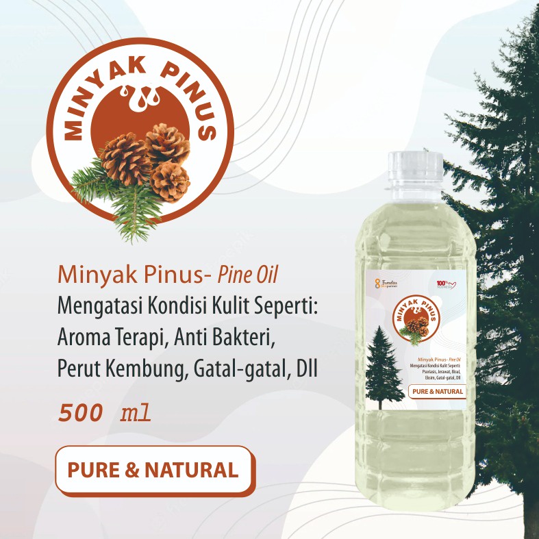 Jual Minyak Pinus Murni - Pine Oil Putih kuning Kemasan Botol 500ml ...