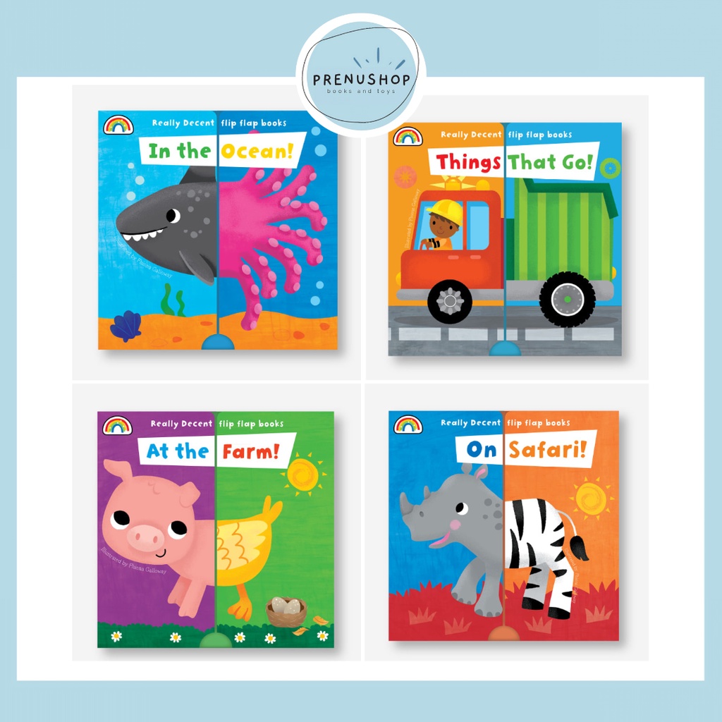 Jual Board Book Really Decent Flip Flap Books: in the Ocean, Things ...