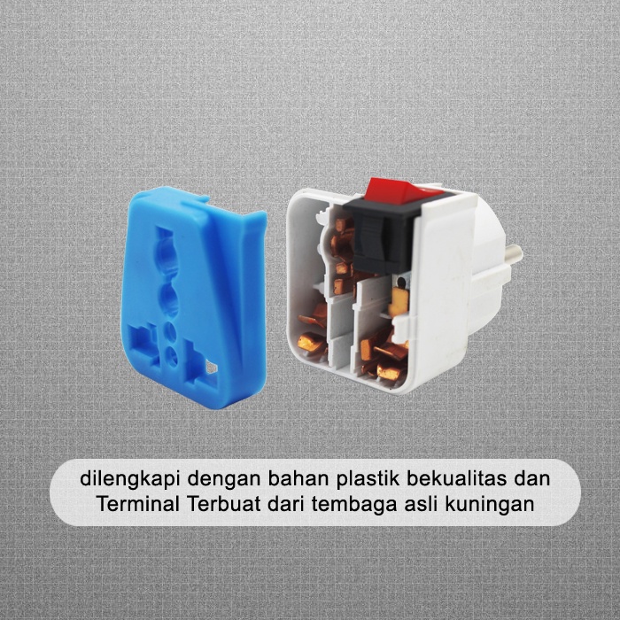 Jual Over Steker Saklar on off / Colokan Kaki 3 Serbaguna + Saklar On ...